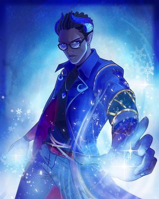 James Brown Jr. as Rhys in Aphmau: The Charming Guardian of Irene’s Legacy